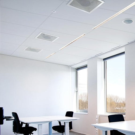 STICKGOO White Drop Ceiling Tiles 2ft x 4ft Waterproof PVC Ceiling Panels