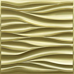 STICKGOO 3D Panels For Walls Black Wave Wall Tiles For Interior Décor