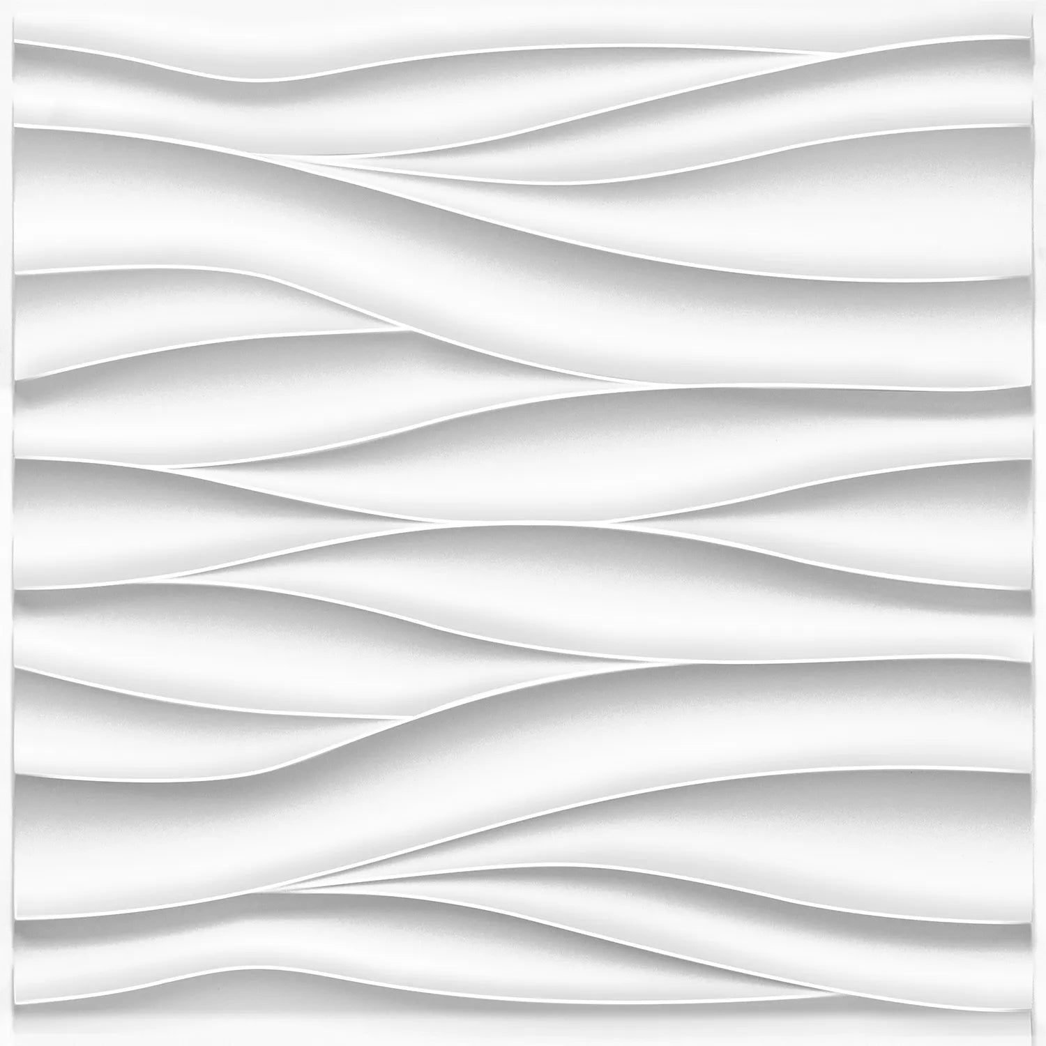 STICKGOO 3D Panels For Walls Black Wave Wall Tiles For Interior Décor